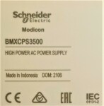 Schneider Electric BMXCPS3500 Power Supply Module – 24V DC, 5A, Modicon ...
